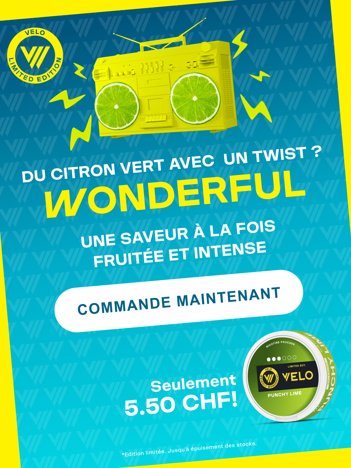 VELO Sachets de nicotine sans tabac | nicotine pouches | VELO Suisse