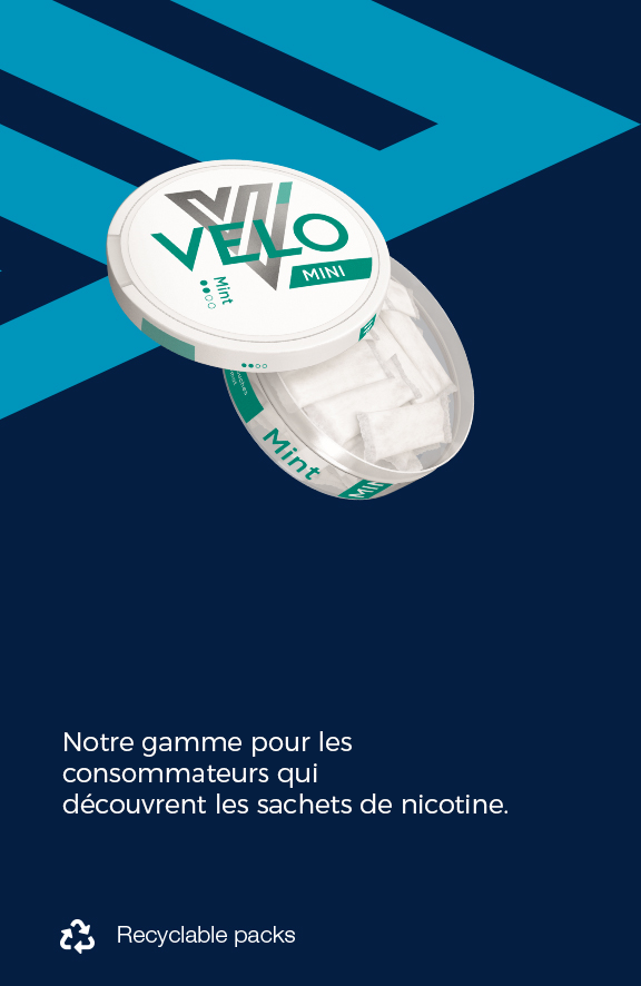VELO Sachets de nicotine sans tabac | nicotine pouches | VELO Suisse