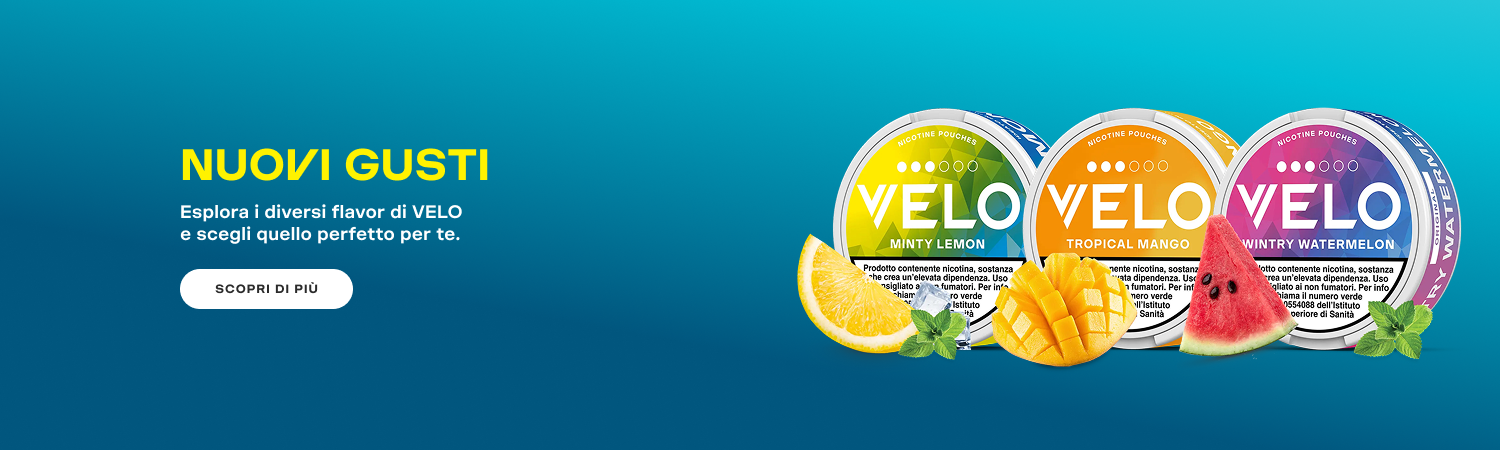 Acquista online i sacchetti di nicotina Velo | Velo Italia