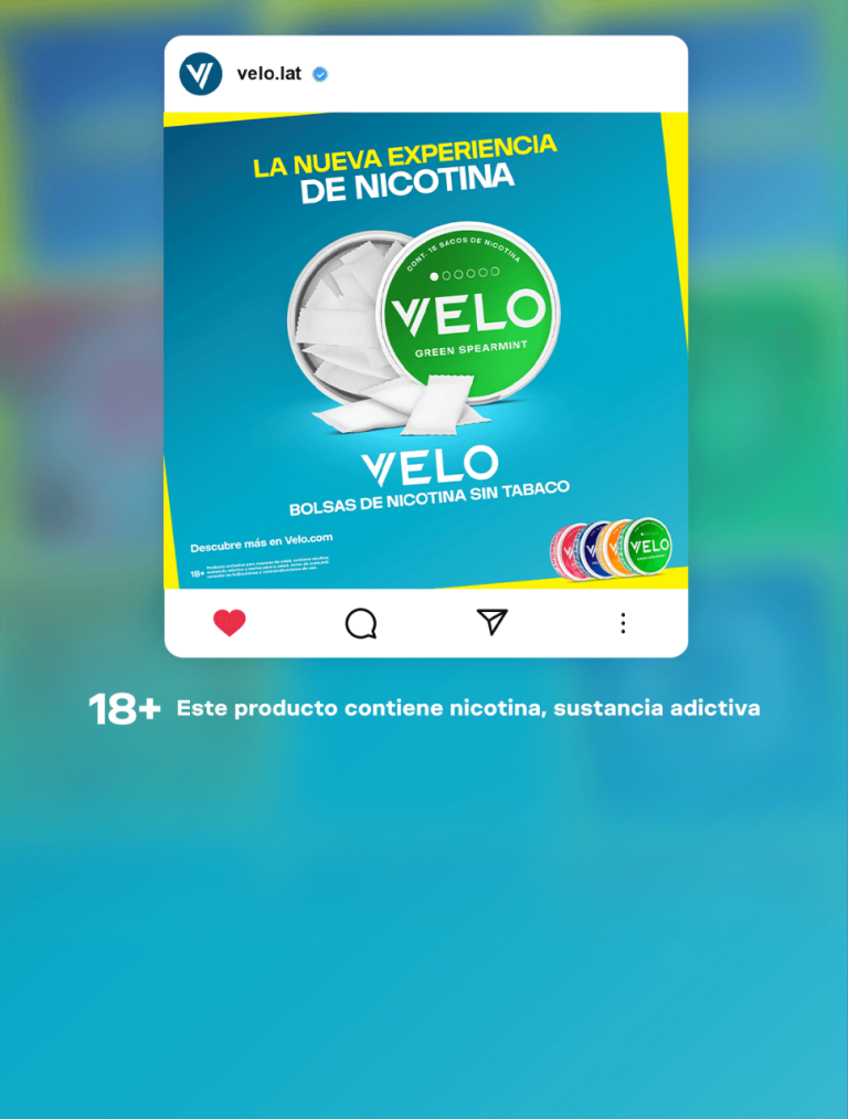 Bolsas de Nicotina VELO MX | Nueva Experiencia de Nicotina