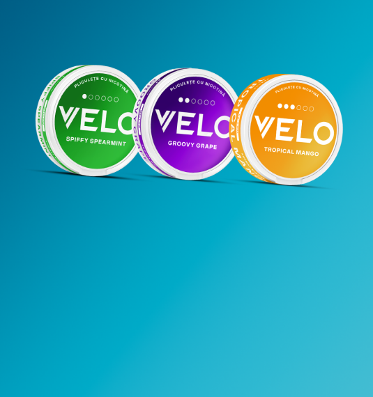 VELO Romania: Pliculete cu nicotina cu o gama variata de arome